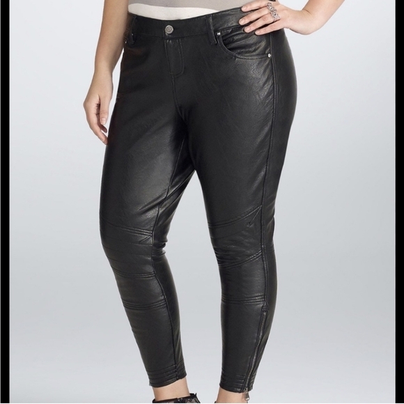 torrid | Pants & Jumpsuits | Torrid X Rebel Wilson Vegan Leather Biker ...